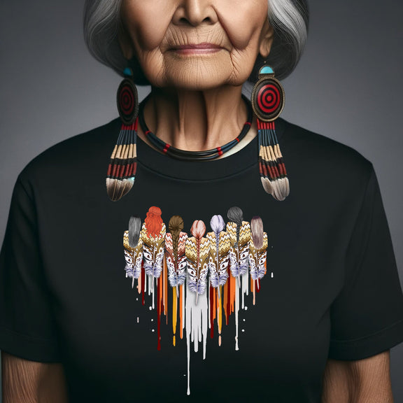 Native American Women Feather Heart Unisex Hoodie/Sweatshirt/T-Shirt ...