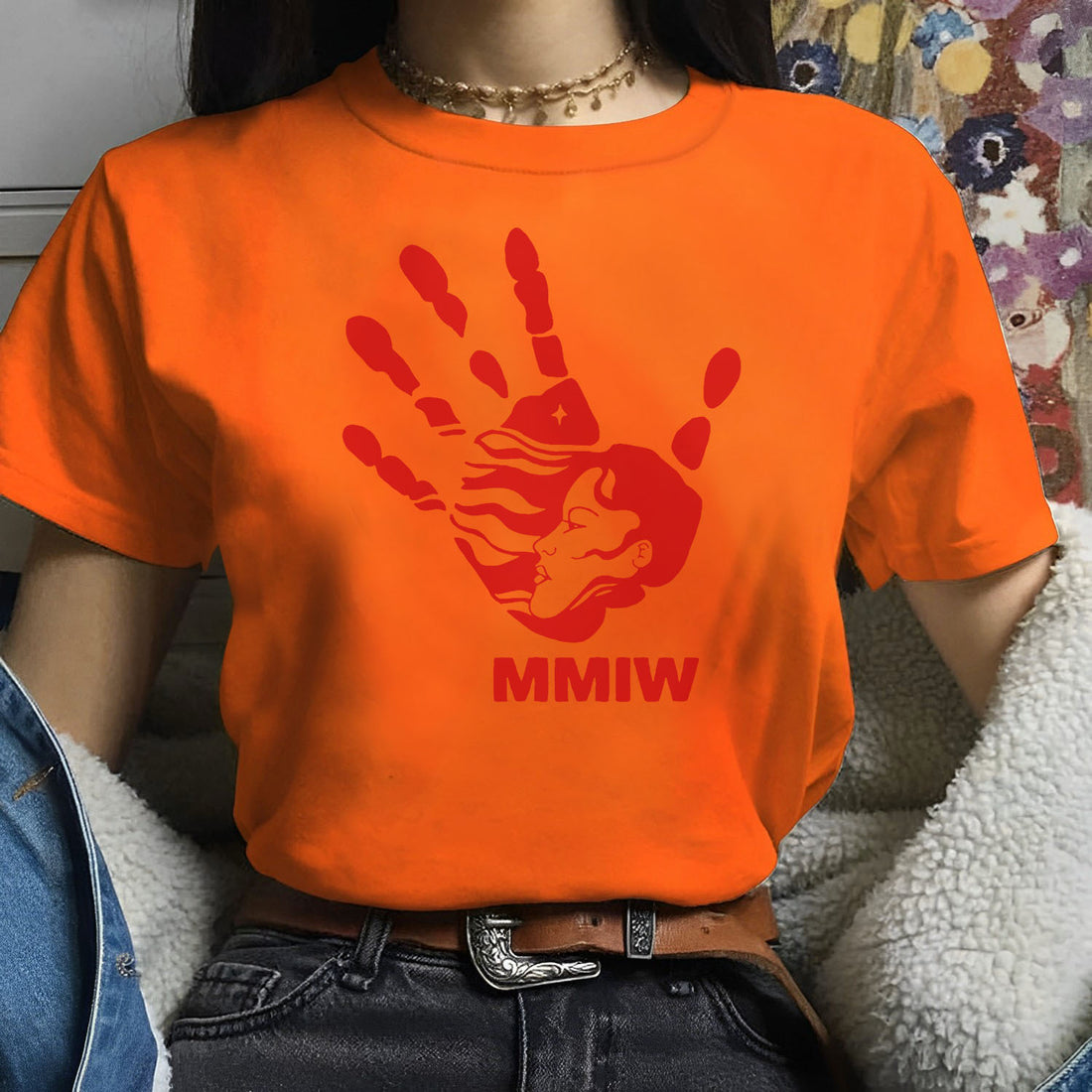 MMIW Red Hand Indigenous Owned Shirt Unisex Hoodie/T-Shirt/Sweatshirt ...