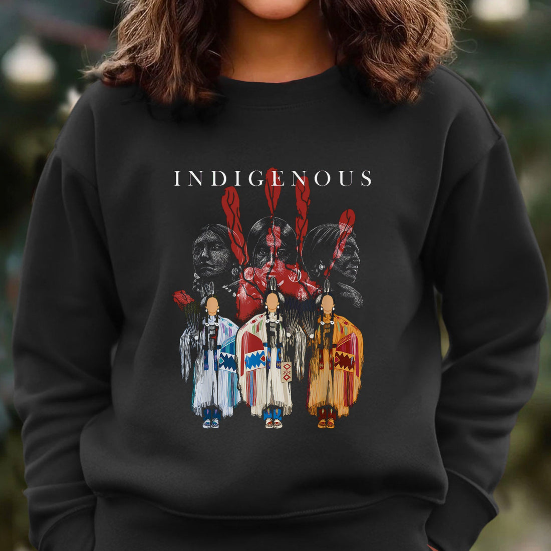 MMIW Native American Indigenous Red Hand Indian Blood Themed Unisex T ...