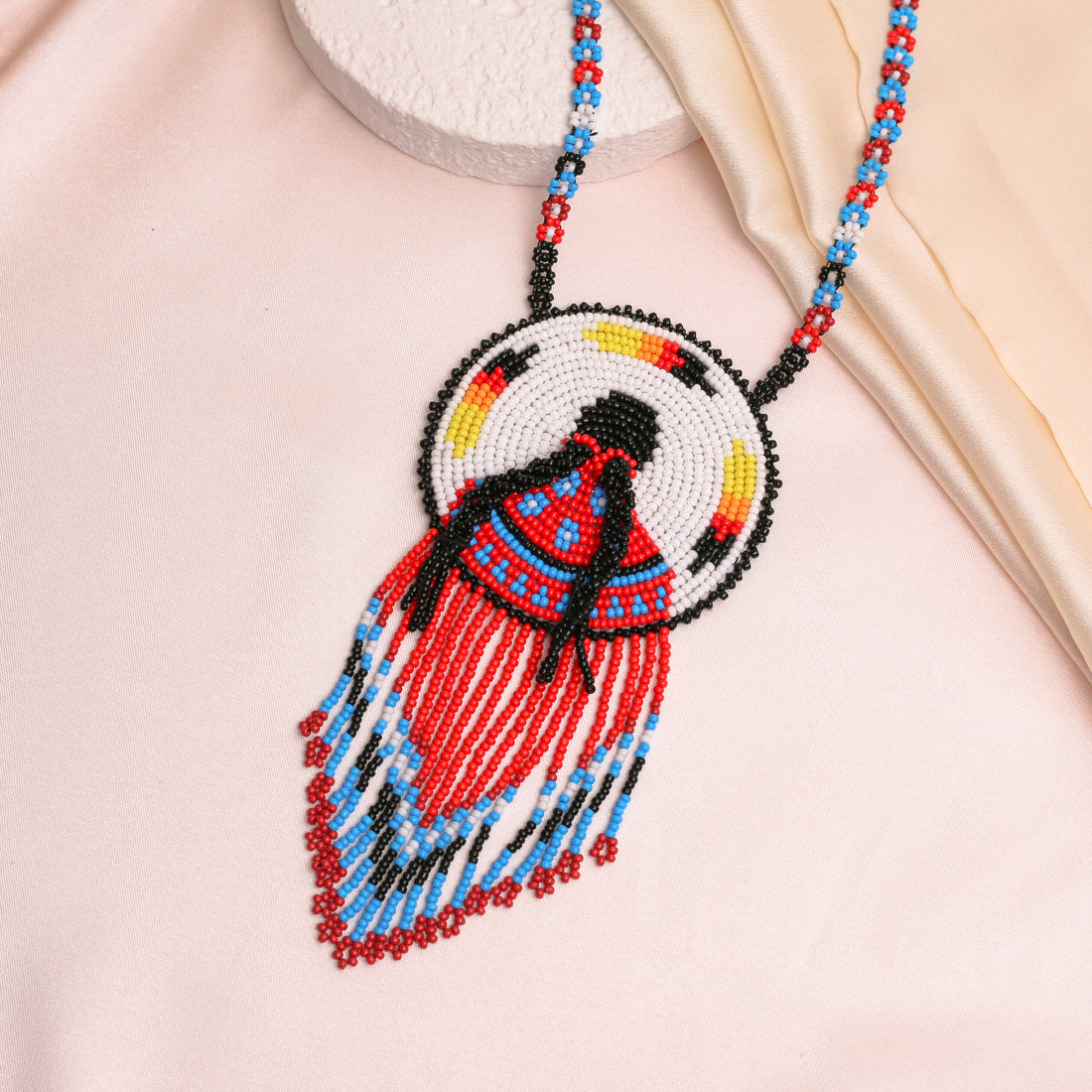 SALE 50% OFF - Premium MMIW Handmade Beaded Necklace Long Native Ameri ...