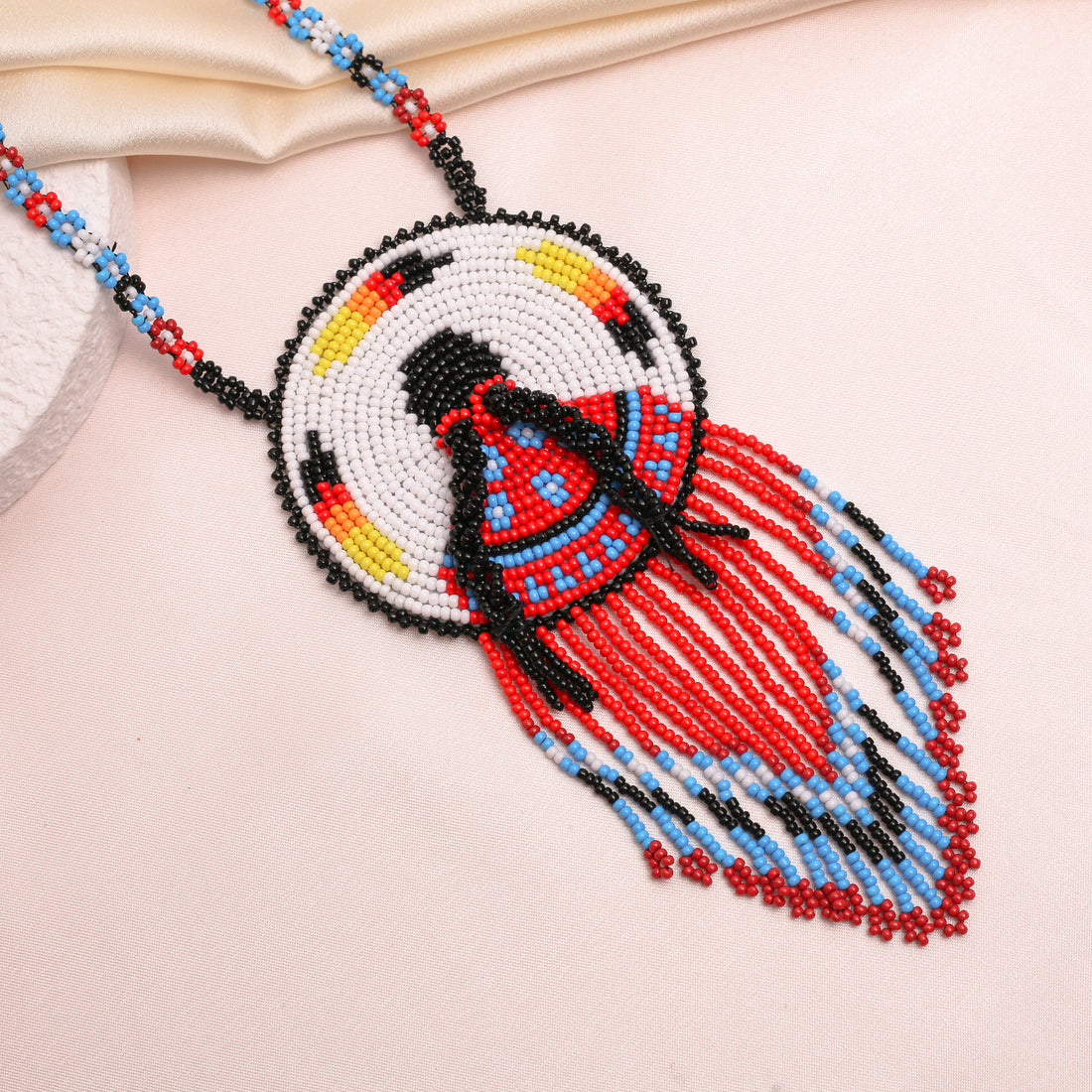 SALE 50% OFF - Premium MMIW Handmade Beaded Necklace Long Native Ameri ...