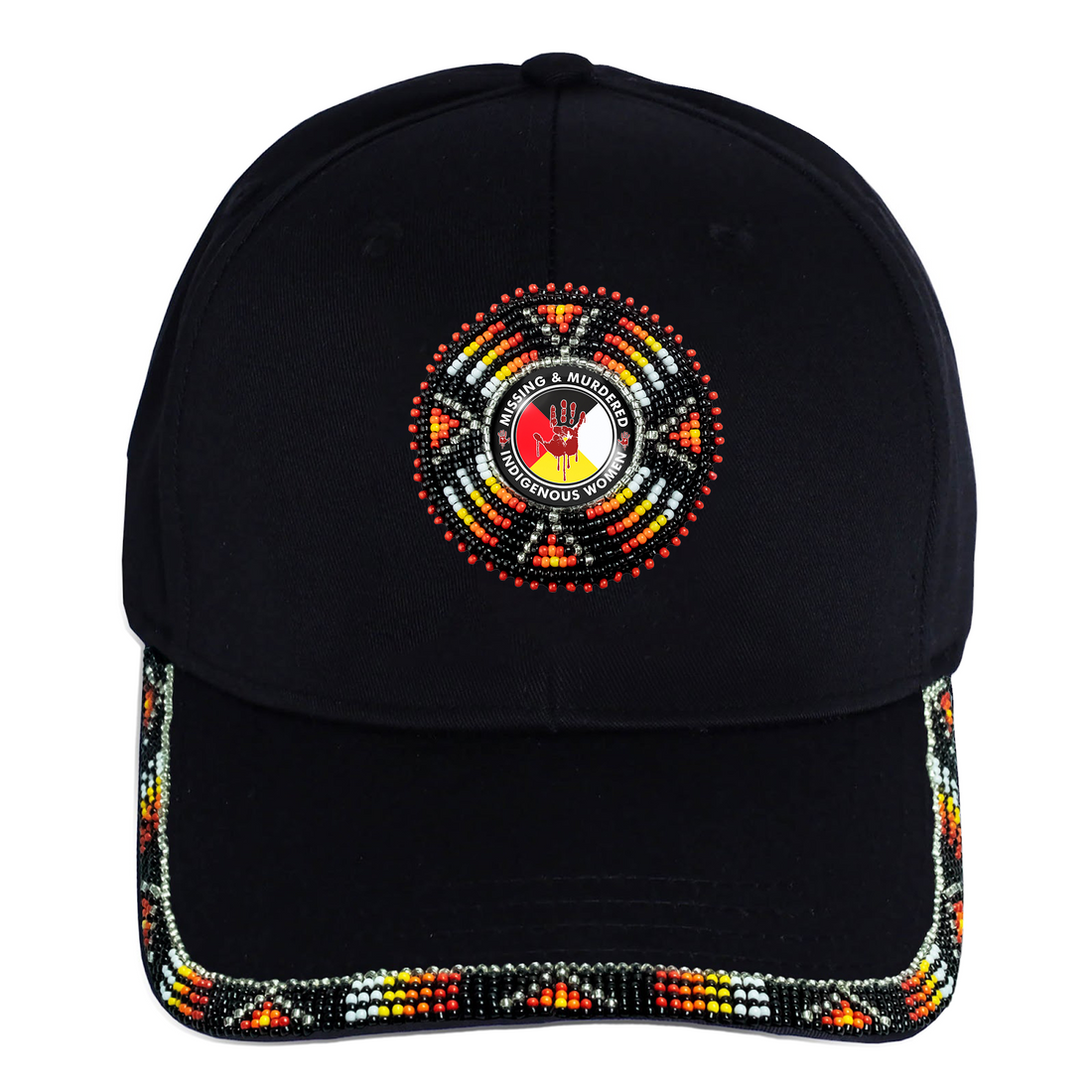 SALE 50% OFF - MMIW Cotton Unisex Baseball Cap With Beaded Patch Brim ...