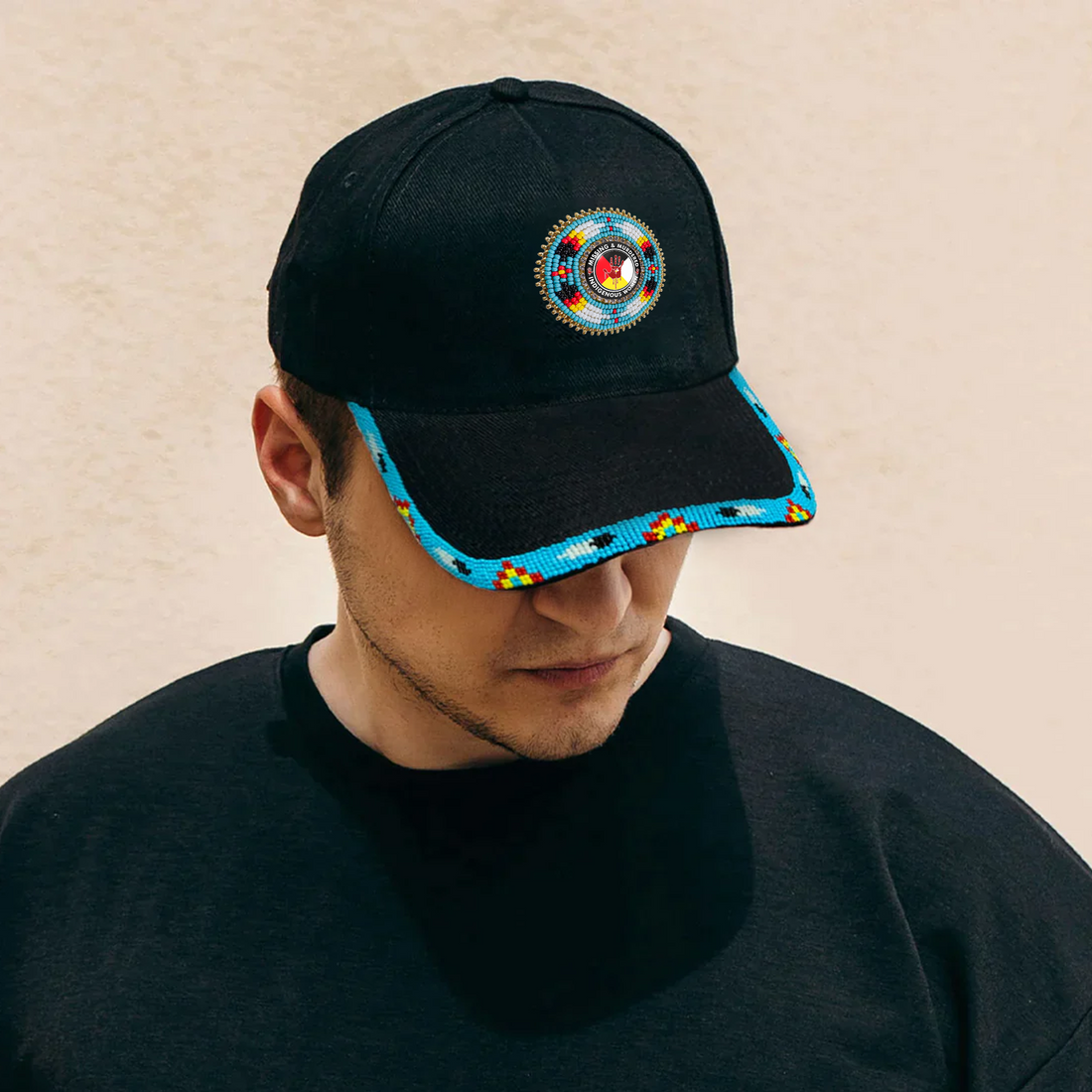 SALE 50% OFF - MMIW Red Hand Baseball Cap With Patch Brim Unisex Nativ ...