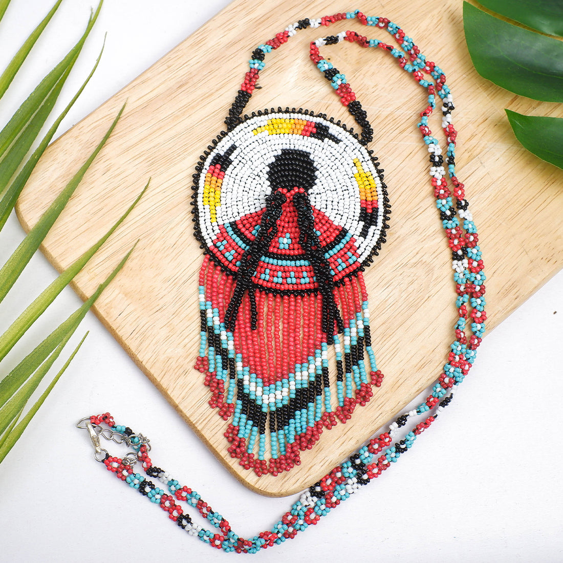 SALE 50% OFF - Premium MMIW Handmade Beaded Necklace Long Native Ameri – Welcome Native Spirit