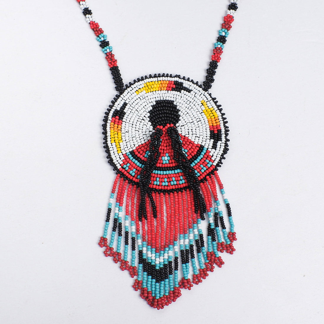 SALE 50% OFF - Premium MMIW Handmade Beaded Necklace Long Native Ameri ...
