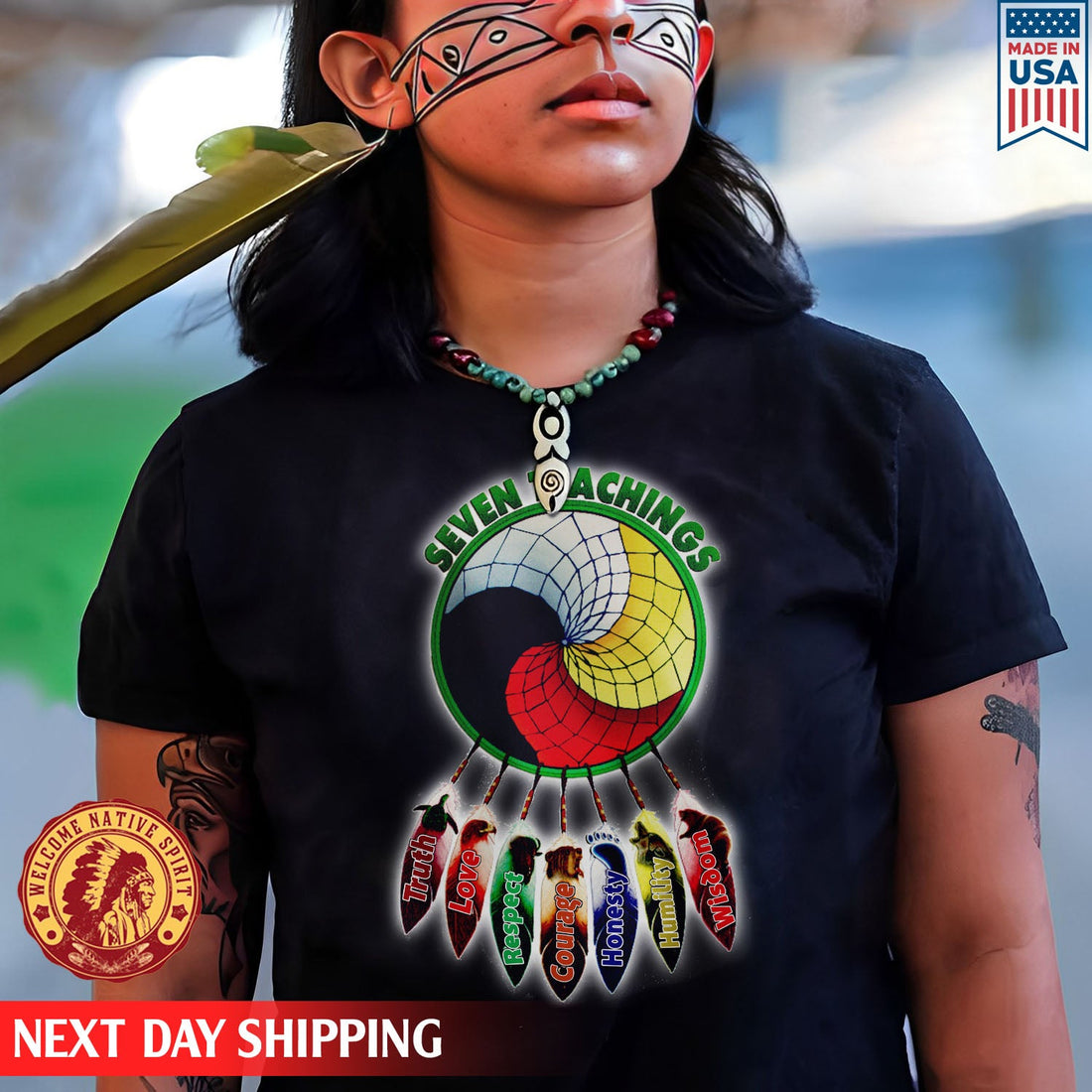 Native American - Seven Teachings Truth Love Respect Courage Honesty H ...